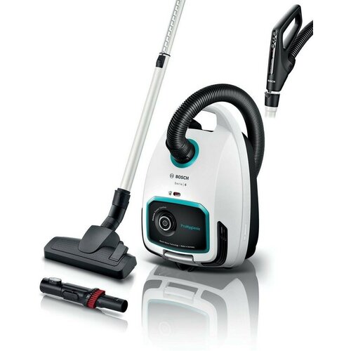 Напольный пылесос BOSCH ProHygienic Series 6, белый, BGL6LHYG, 600 Вт,