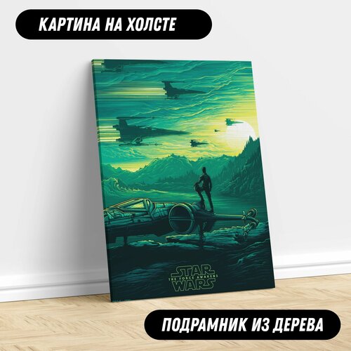 Картина на холсте Звездные войны постер для интерьера 40*60