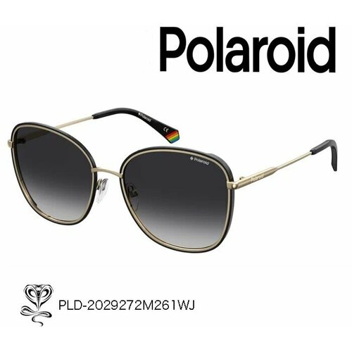 Солнцезащитные очки Polaroid, черный, золотой