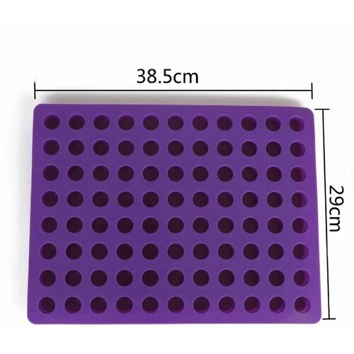 Силиконовая форма для конфет цилиндры 38.5x29 см, молд для декора десертов маленькие шайбы, силиконовые формы