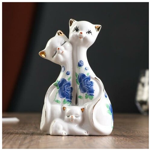 Frau Liebe Сувенир керамика "Две кошки с котёнком" 13х8 см