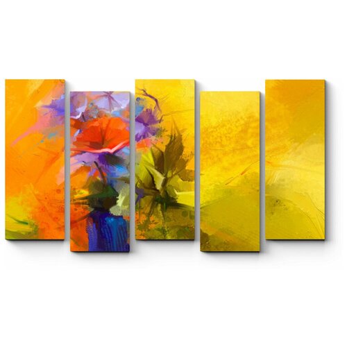 Модульная картина Цветущие краски весны 100x58