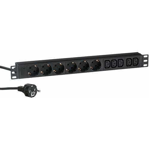 Блок силовых розеток Exegate ServerPro PDU-19H011 Al-5C136S-EU2.5