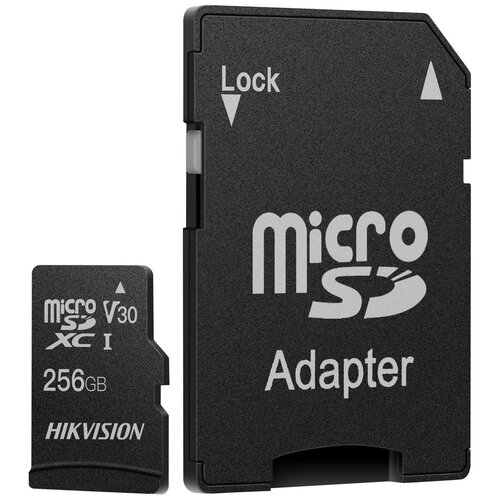 Флеш карта microSDXC 256GB Hikvision HS-TF-C1(STD)/256G/Adapter C1 V30 + adapter