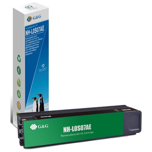 Картридж струйный G&G L0S07AE чер. для HP PageWide Pro 452dn/452dw/477dn