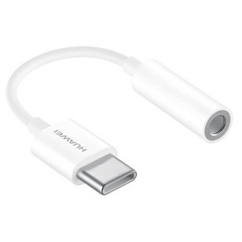 Переходник/адаптер HUAWEI USB Type-C - mini jack 3.5 mm (CM20), белый