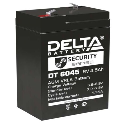 Аккумуляторная батарея DELTA Battery DT 6045 6В 4.5 А·ч