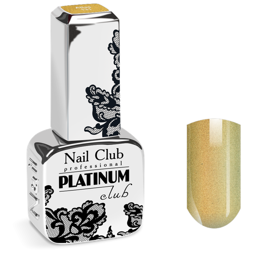 Nail Club professional Эмалевый гель-лак для ногтей с липким слоем PLATINUM CLUB 131 Atlas, 13 мл.