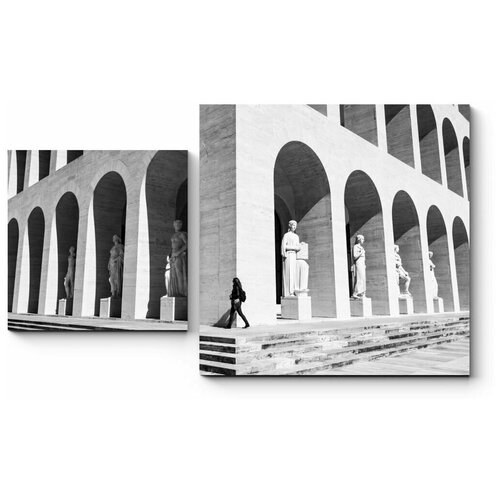 Модульная картина Дворец итальянской цивилизации 80x48