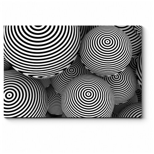 Модульная картина Черно-белая иллюзия 90x60