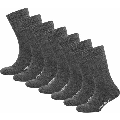Носки STATUS, 7 пар, размер 31, серый