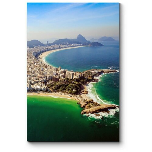 Модульная картина Пролетая над солнечным Рио-де-Жанейро 100x150