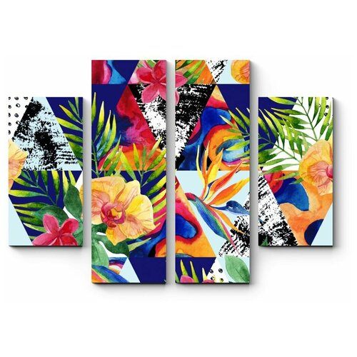 Модульная картина Цветущие тропики 200x150