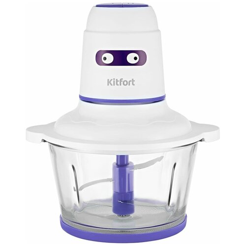 Измельчитель электрический Kitfort КТ-3050-1 белый/фиолетовый