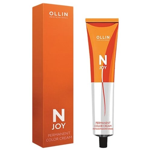 OLLIN Professional Стойкая крем-краска для волос N-Joy Color Cream, 4/0 шатен, 100 мл