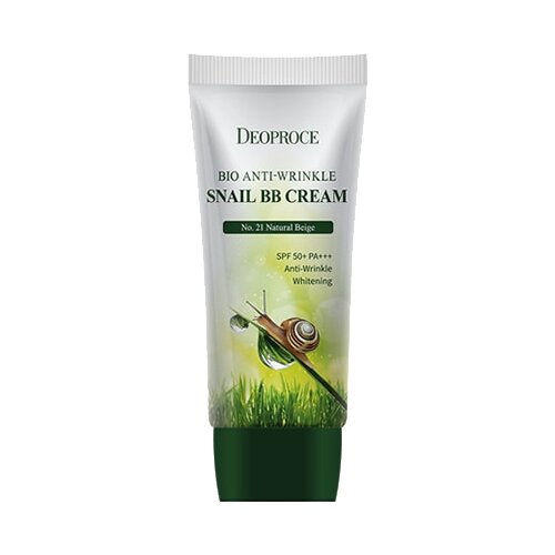 Deoproce BB-крем Bio Anti-wrinkle Snail, SPF 50, 60 мл/60 г, оттенок: 21 natural beige