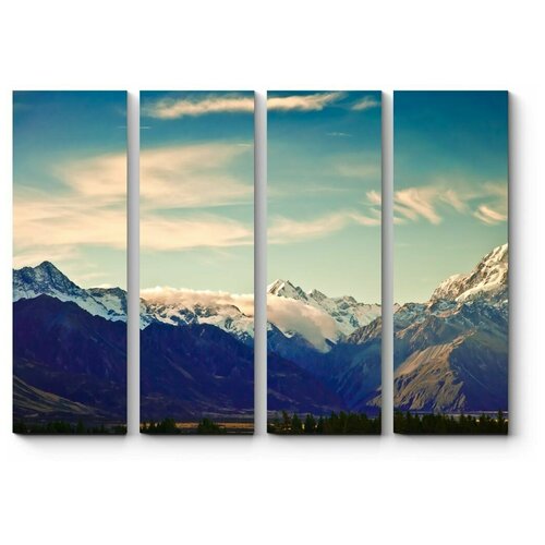 Модульная картина Горы Новой Зеландии 120x90