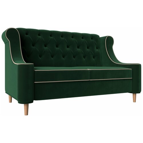 Прямой диван Бронкс, зеленый; бежевый
