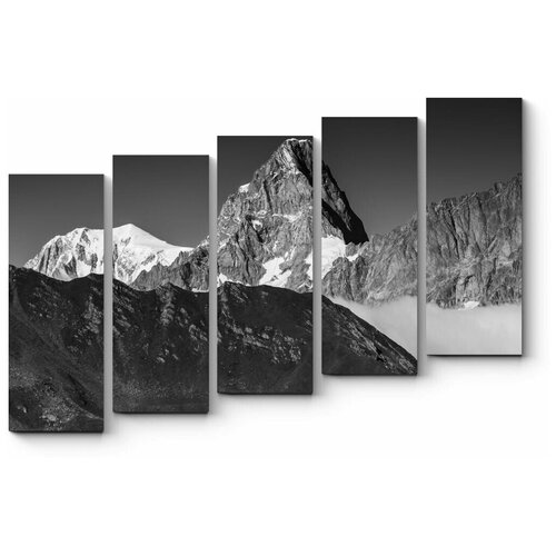 Модульная картина Величественные горы 200x140
