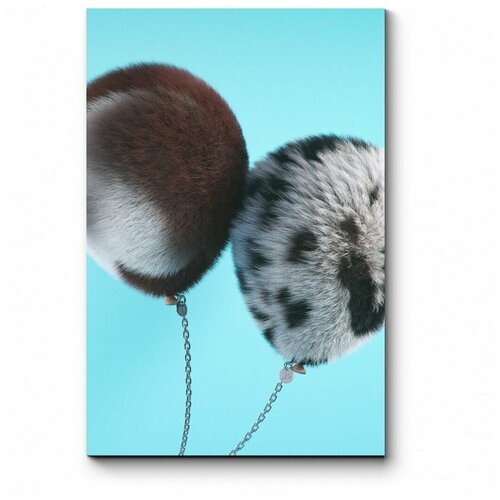 Модульная картина Меховые надувные шарики 80x120