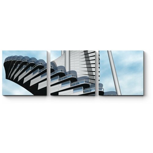 Модульная картина Башни-лестницы 100x33