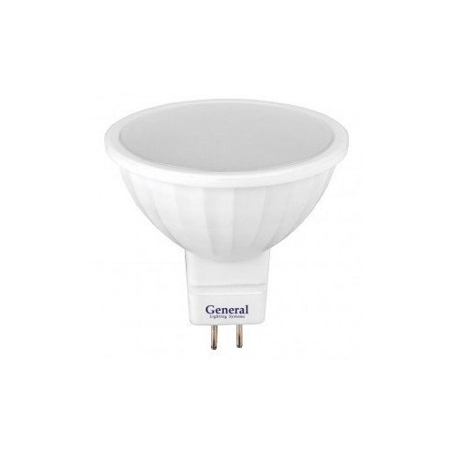 Светодиодная LED лампа General MR16 GU5.3 7W 4500K 4K 50x50 пластик/алюм 632800 (упаковка 12 штук)