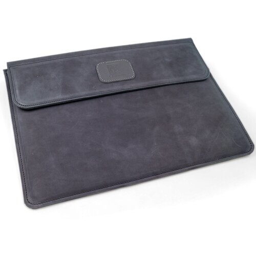 Кожаный Чехол J.Audmorr для ноутбука 14-15" (Macbook 15 Air), Темно-серый, Newport 15 Graphite