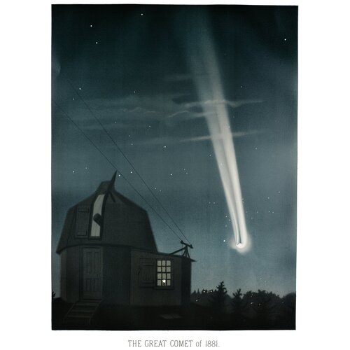 Постер / Плакат / Картина Комета 40х50 см в раме
