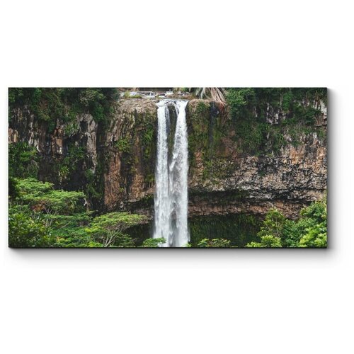 Модульная картина Водопад в сердце тропиков60x30