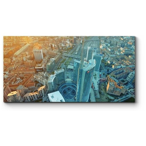 Модульная картина Над небоскребами Милана60x30