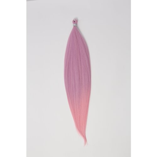 Термоволокно 65 см прямые волосы для наращивания premiumTERM фиолетовый-розовый