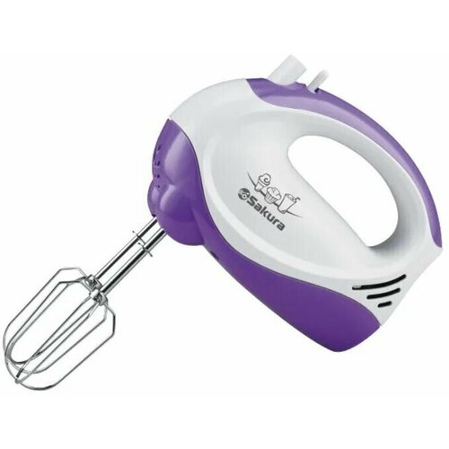 Миксер электр SA-6311V 250Вт бел/фиолет ,