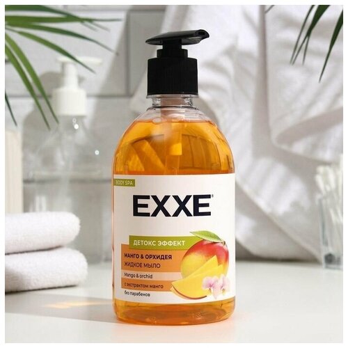 Жидкое мыло для душа и бани с дозатором "Манго и Орхидея" от бренда EXXE 500мл