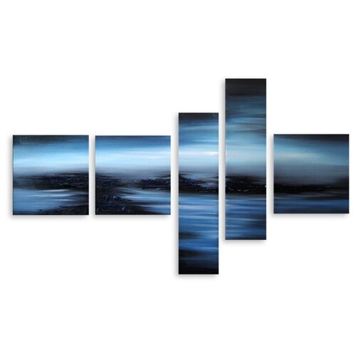 Модульная картина на холсте "Синее море" 170x107 см