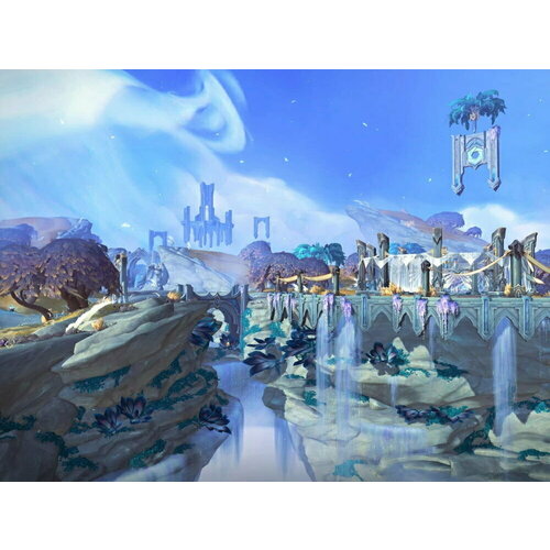 Плакат, постер на холсте World of Warcraft/игровые/игра/компьютерные герои персонажи. Размер 21 х 30 см