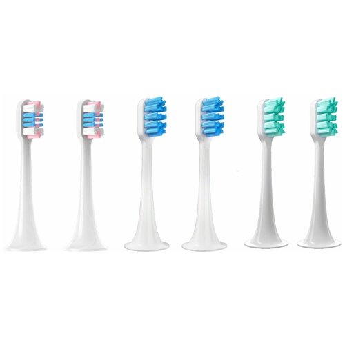 Набор насадок 6 шт. Совместимых с Xiaomi Mi Smart Electric Toothbrush T300/T500/T700