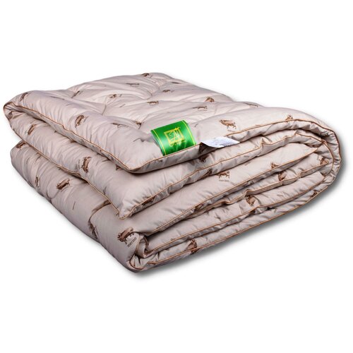 Одеяло AlViTek Овечья шерсть-Стандарт, всесезонное, 172 х 205 см, коричневый