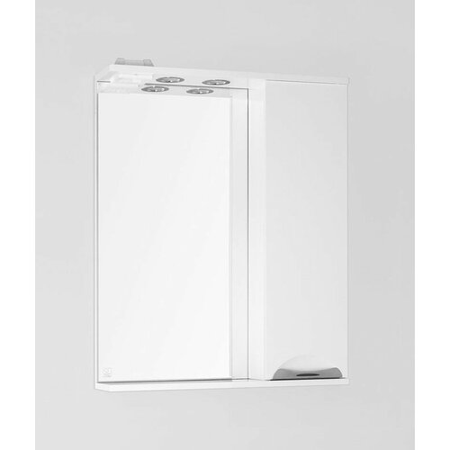 Зеркальный шкаф Style Line Жасмин 65/С Белый