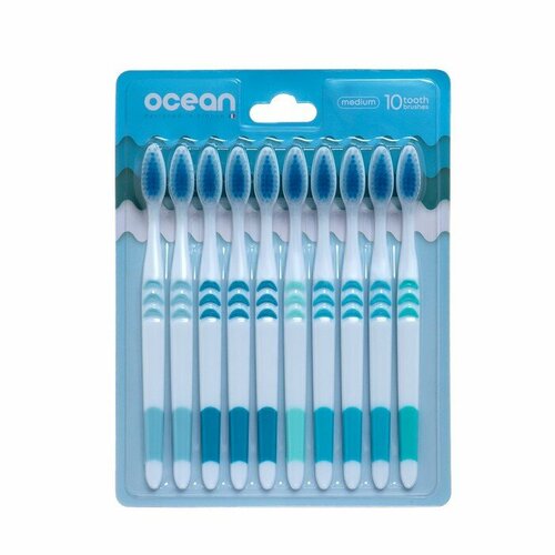 Ocean Набор зубных щеток OCEAN, 10 штук
