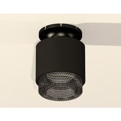 Комплект накладного светильника с композитным хрусталем XS7511062 SBK/PBK/BK черный песок/черный полированный/тонированный MR16 GU5.3 (N7926, C7511, N7192)