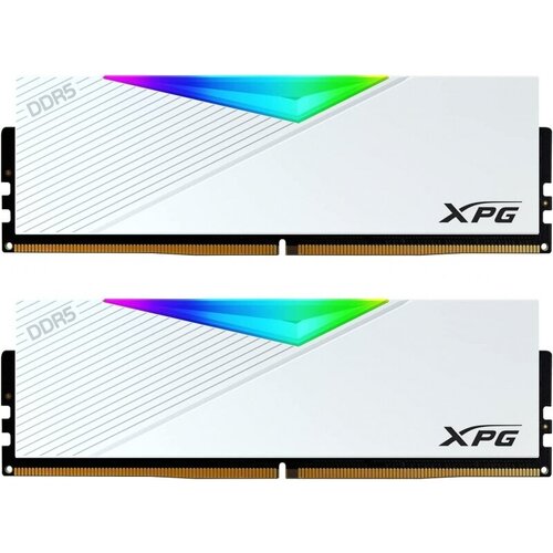 Оперативная память ADATA XPG Lancer RGB 32Gb KIT2 DDR5 PC51200 6400MHz AX5U6400C3216G-DCLARWH white (Белый)
