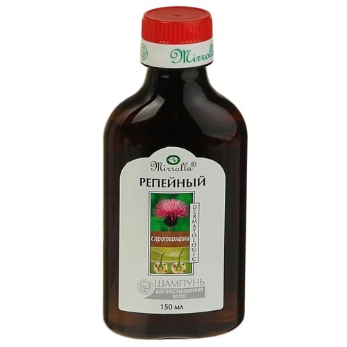 Mirrolla шампунь Репейный с комплексом протеинов для восстановления волос, 150 мл