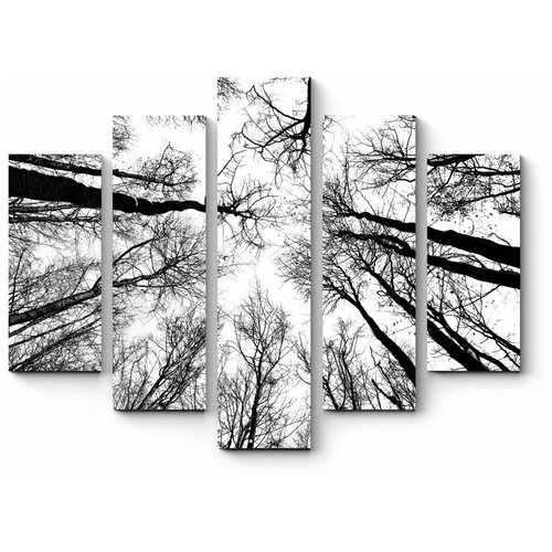 Модульная картина Осенний лес 125x100