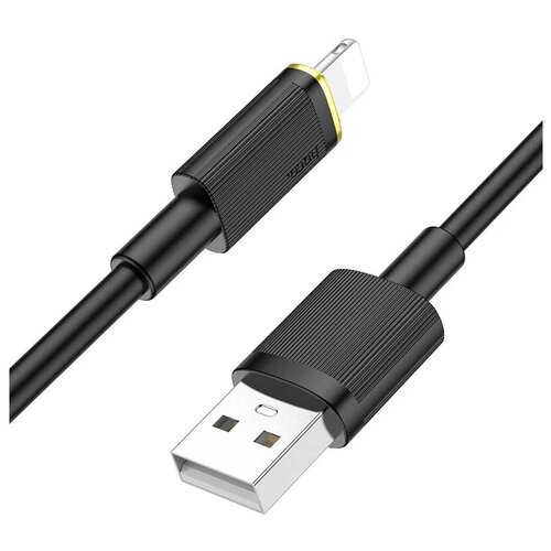 USB дата кабель Lightning, HOCO, U109, 1.2м, черный