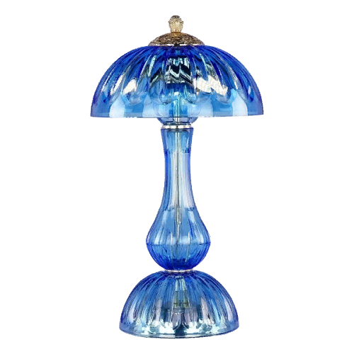 Лампа декоративная Bohemia Ivele Crystal 1371L/3/25 G Aquamarine/M-1H, E14, 40 Вт, голубой