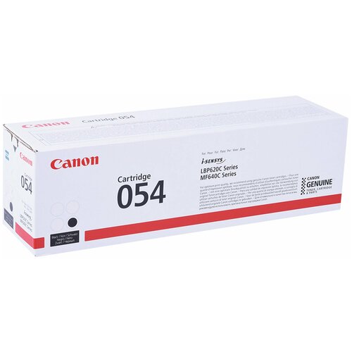Картридж лазерный CANON (054BK) для i-SENSYS LBP621Cw/MF641Cw/645Cx и другие, черный, ресурс 1500 страниц, оригинальный, 3024C002