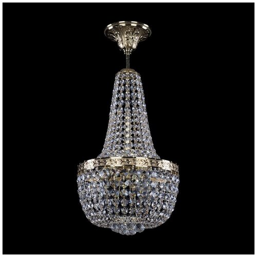 Люстра Bohemia Ivele Crystal 1928 19281/H2/25IV G, E14, 120 Вт, кол-во ламп: 3 шт., цвет: золотой