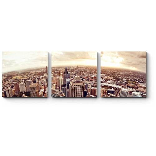 Модульная картина Над небоскребами Сиднея 160x53