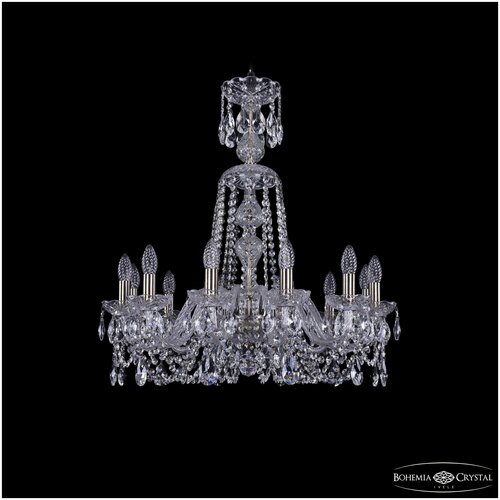 Люстра Bohemia Ivele Crystal 1402 1402/12/240/XL-73/Pa, E14, 480 Вт, кол-во ламп: 12 шт., цвет: бесцветный