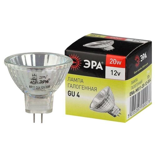Лампа галогенная GU4-MR11-20W-12V-30Cl | код. C0027361 | Эра (50шт. в упак.)